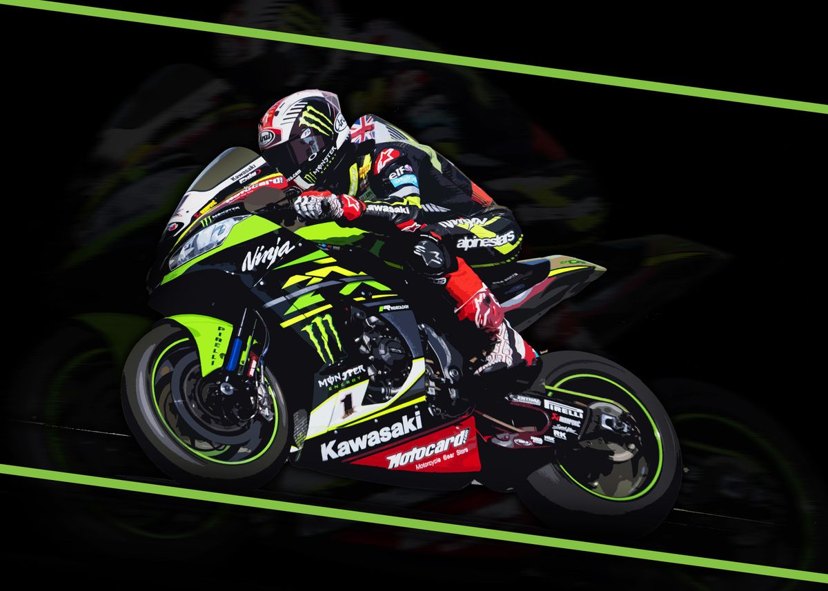 'Kawasaki SBK' Poster, picture, metal print, paint by Matias Gonzalez ...