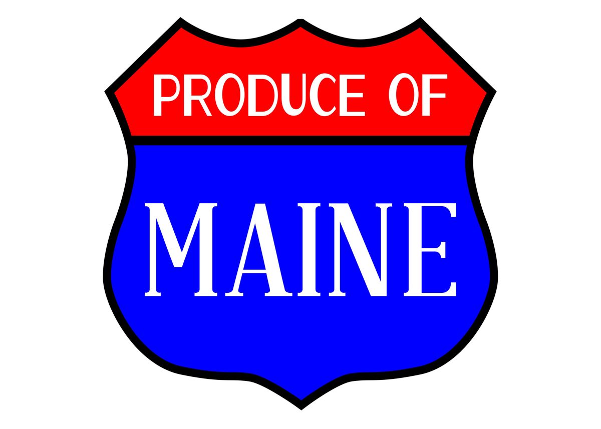'Produce Of Maine' Poster by HomeStead Digital | Displate