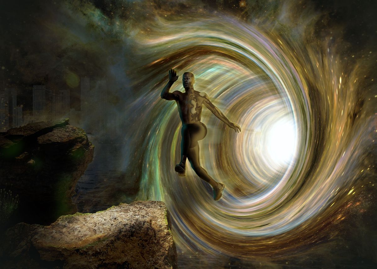 'Wormhole' Poster, picture, metal print, paint by Richard Pelland ...