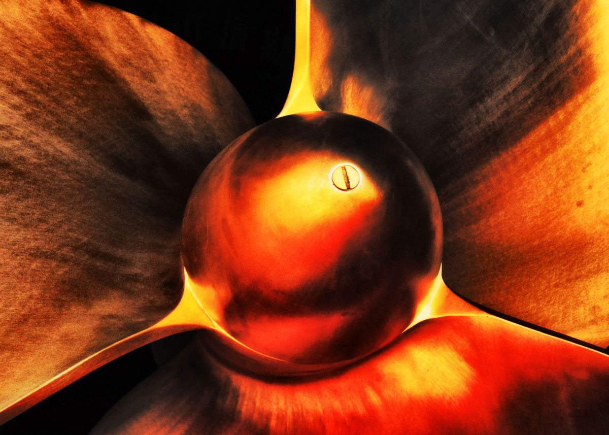 'Golden Propeller ' Poster by Captain Mark OConnell | Displate