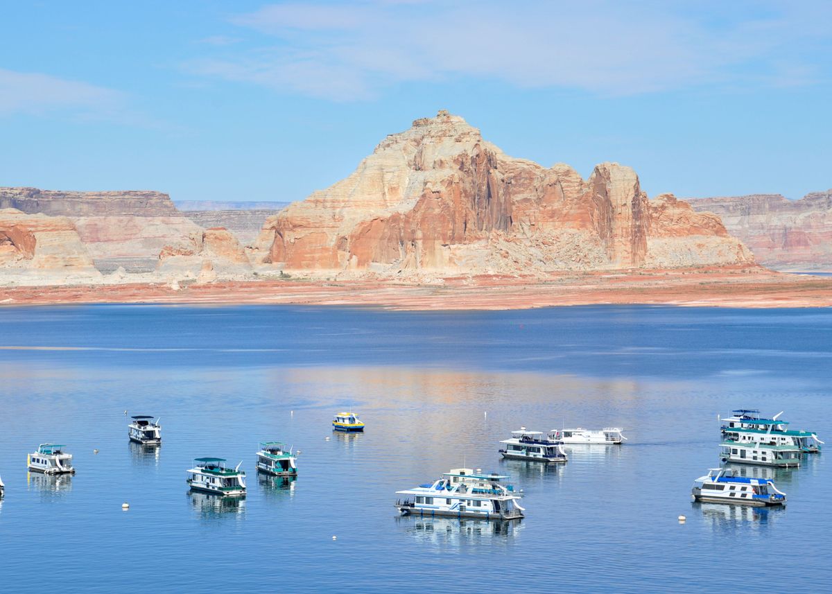 'lake powell' Poster, picture, metal print, paint by alex neumayer ...