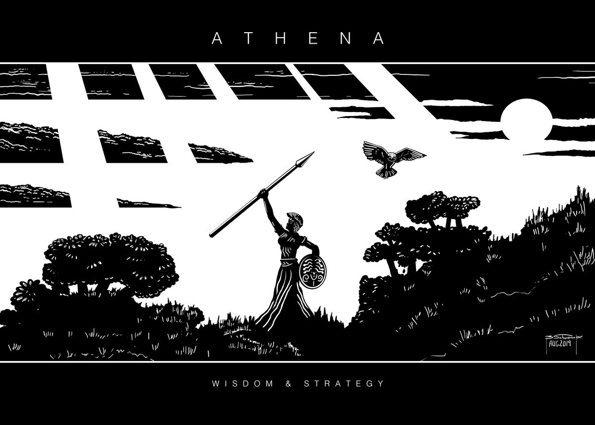 'Athena' Poster, picture, metal print, paint by Brendon Schumacker ...