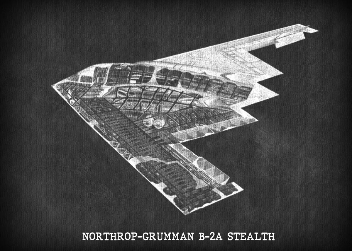 'NORTHTROP GRUMMAN B 2A' Poster, picture, metal print, paint by ...