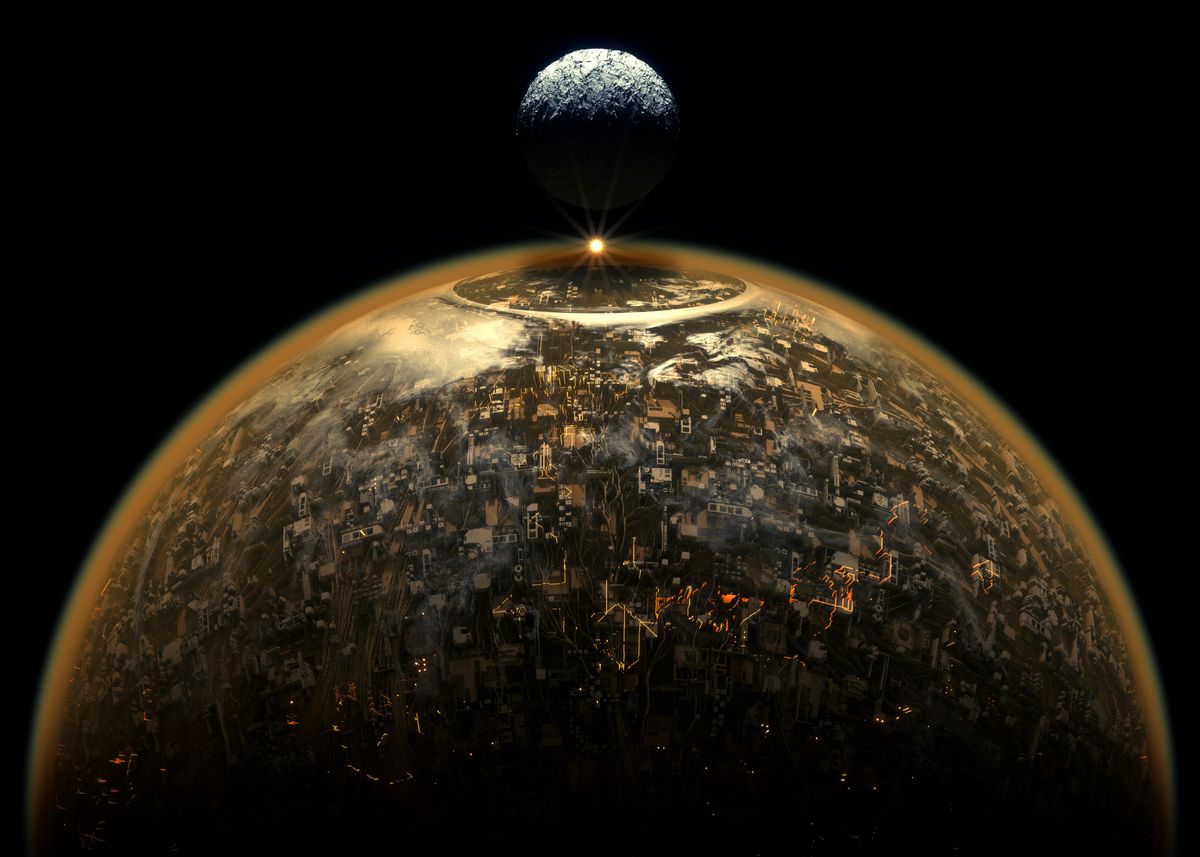 'industrial planet ' Poster, picture, metal print, paint by Philipp Tur ...