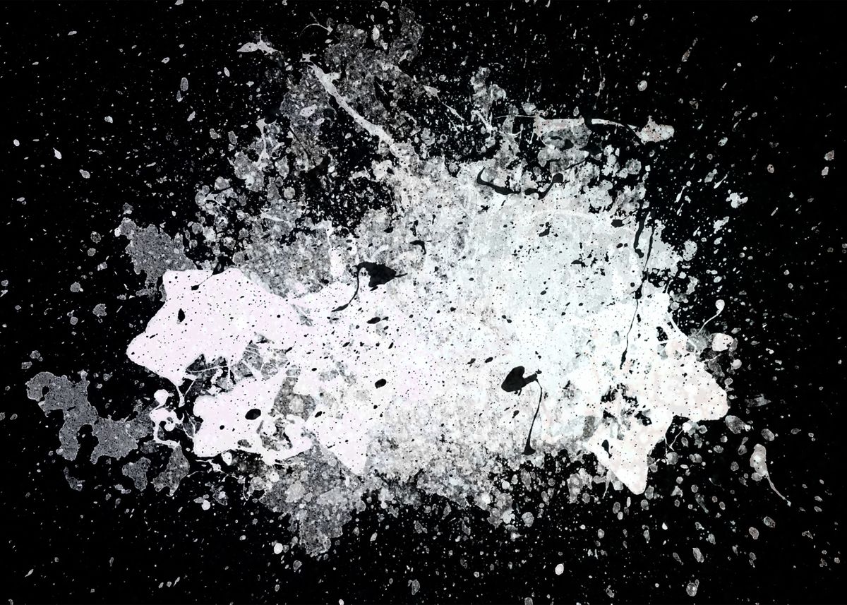 'White splash' Poster, picture, metal print, paint by Oleksandr Kovalov ...