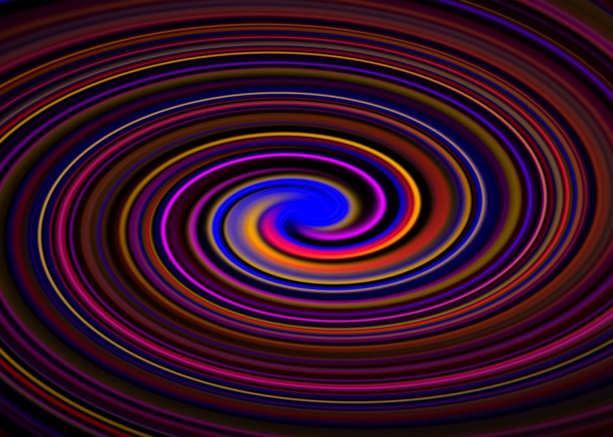 'Colorful spiral' Poster by Oleksandr Kovalov | Displate