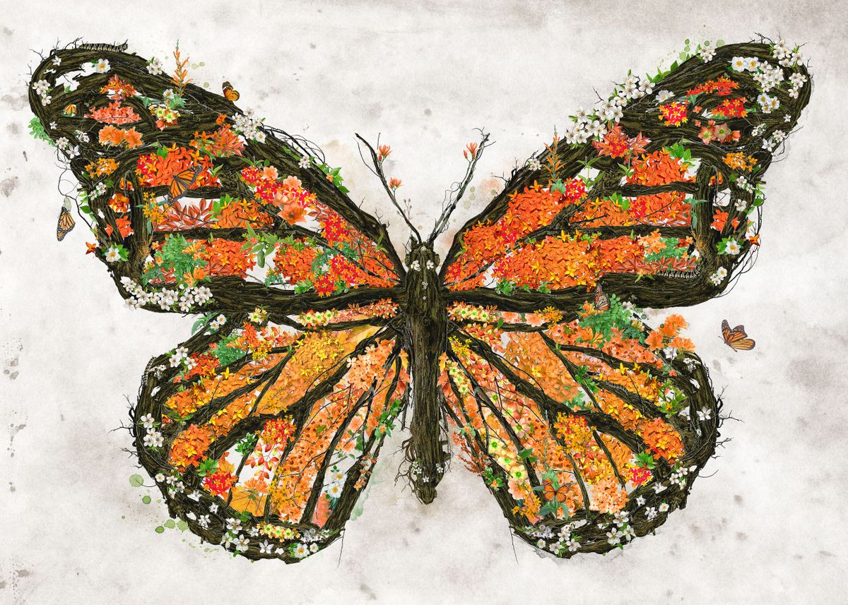 'The Monarch' Poster, picture, metal print, paint by Barrett Biggers ...