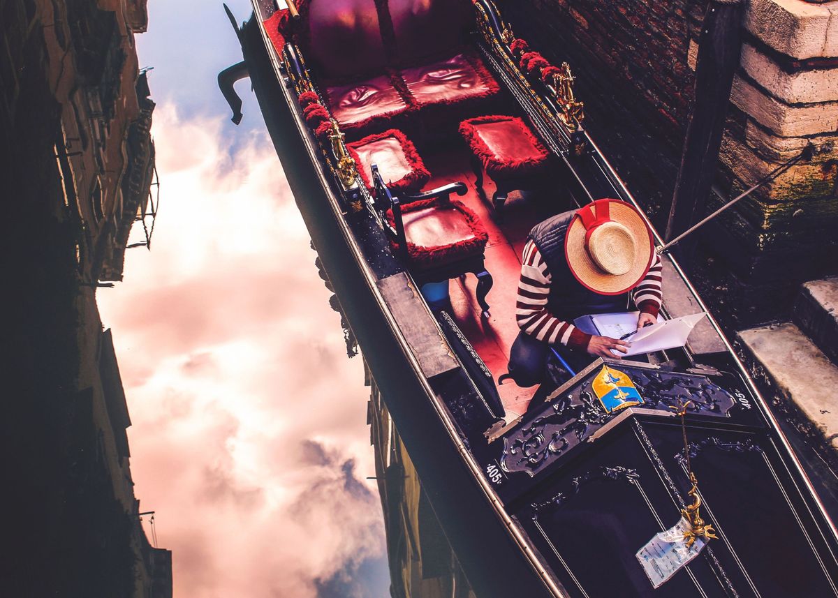 'Flying Gondola' Poster, picture, metal print, paint by Artistic Prints ...