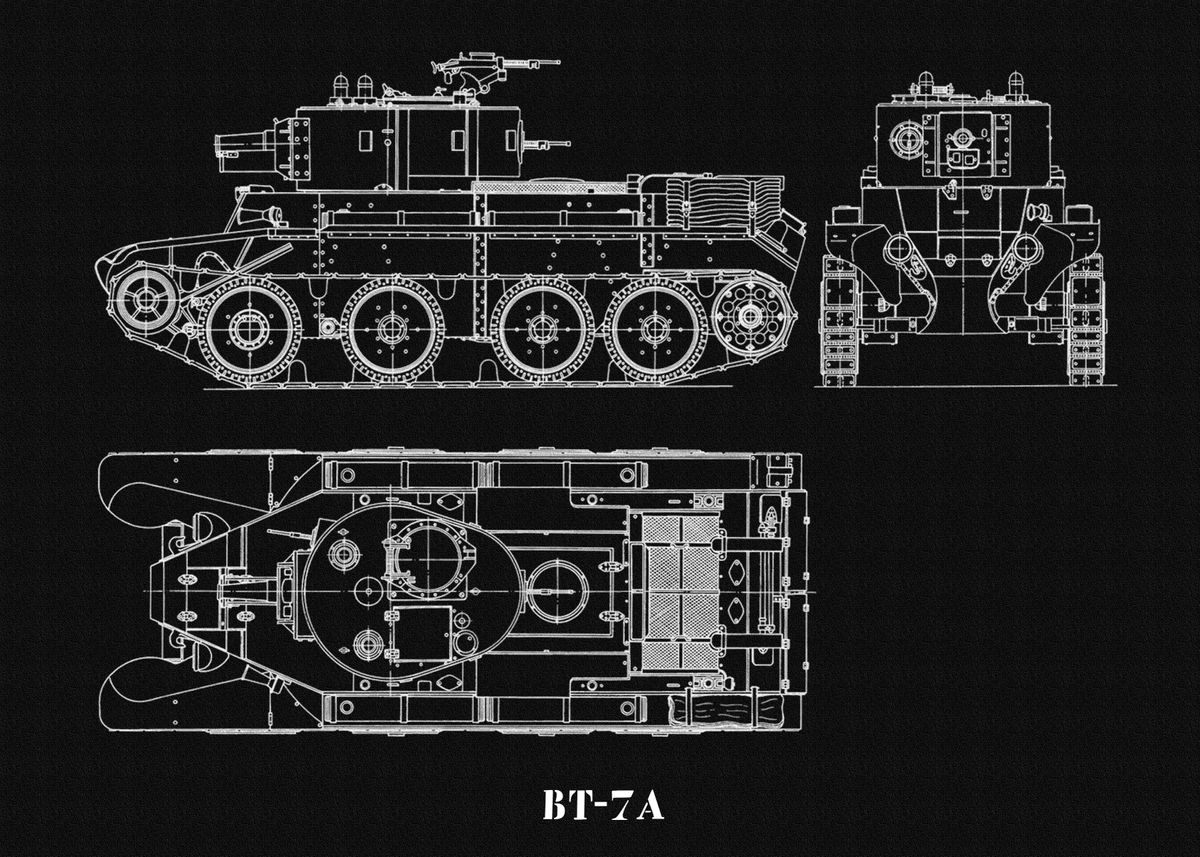 'BT 7A' Poster by Blueprint Expert | Displate