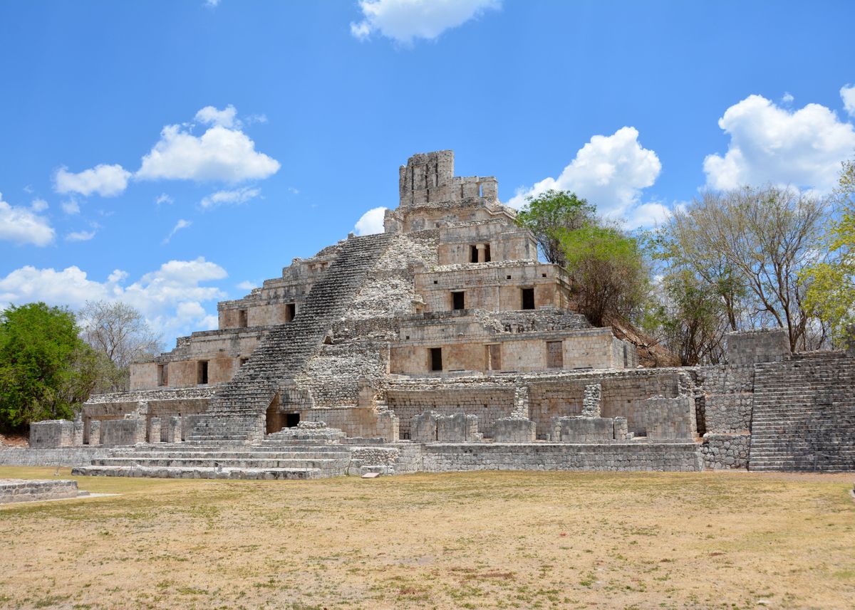 'maya pyramidas yucatan' Poster, picture, metal print, paint by alex ...