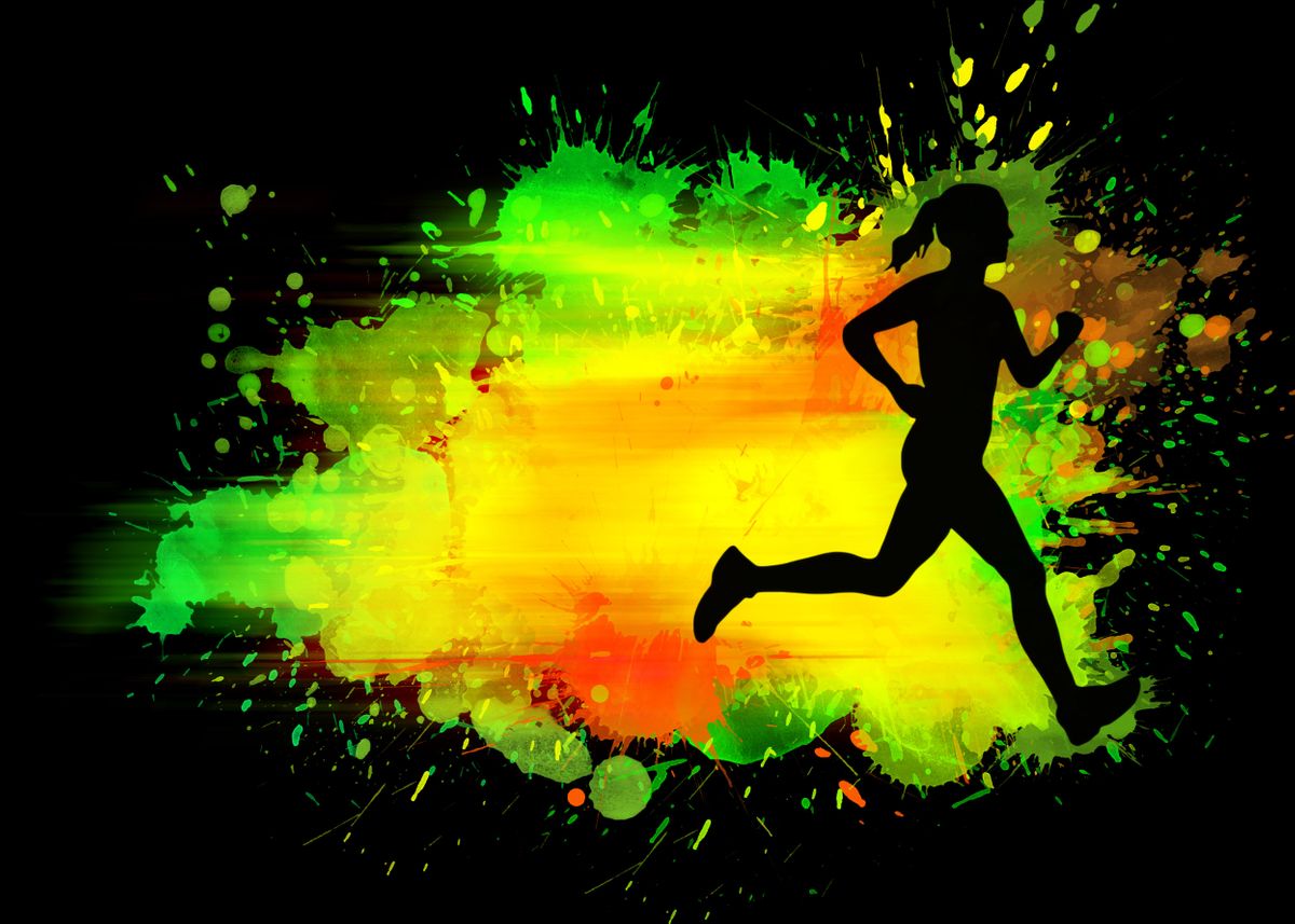 'Runner' Poster by Green Pete | Displate