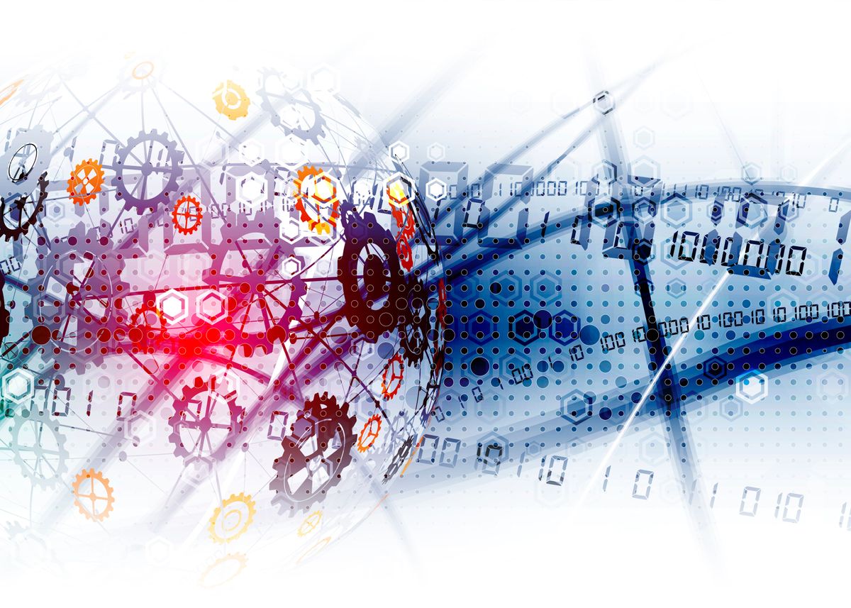 ' technology gears' Poster by Vs 1489 | Displate