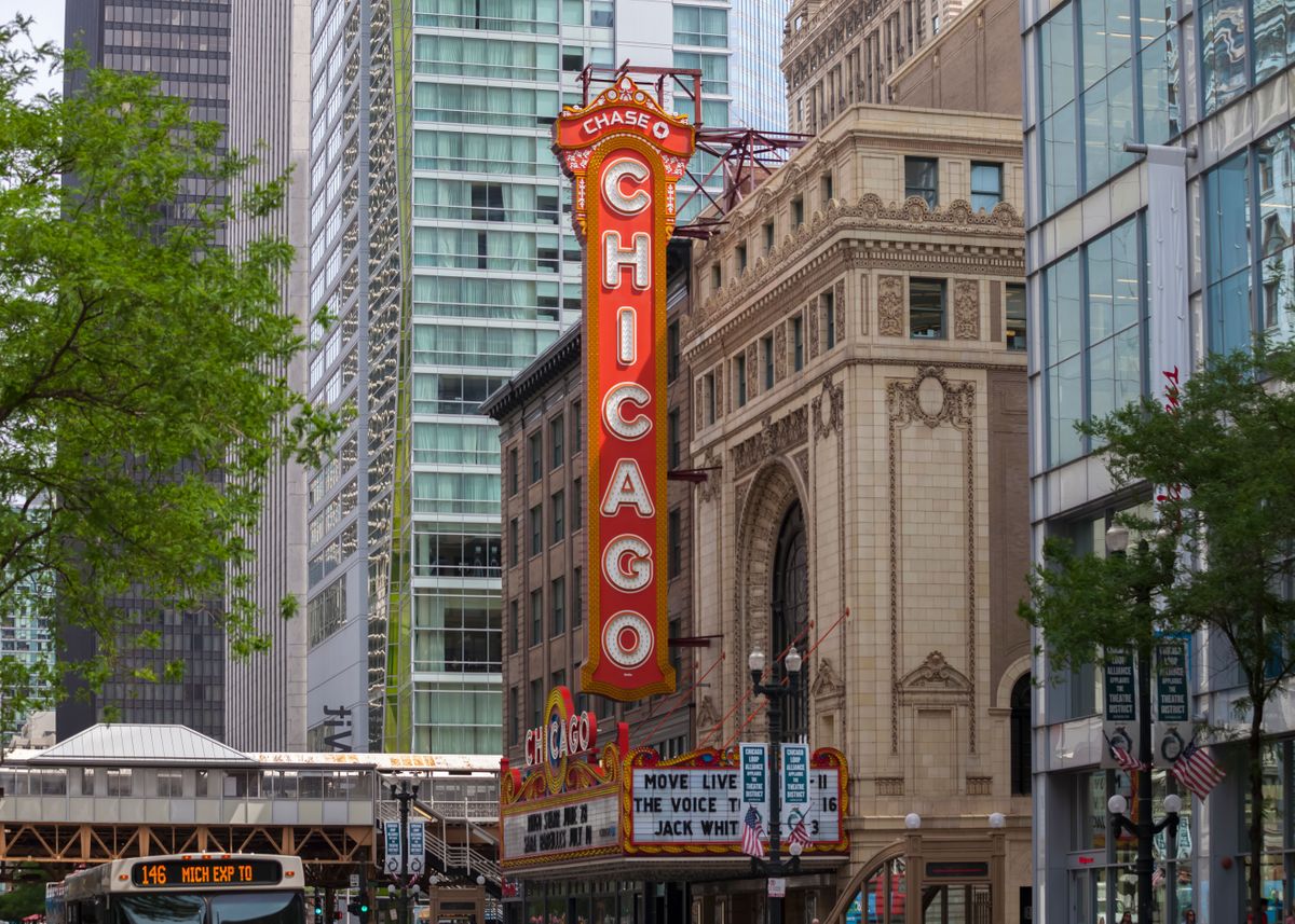 'CHICAGO State Street' Poster by Melanie Viola | Displate