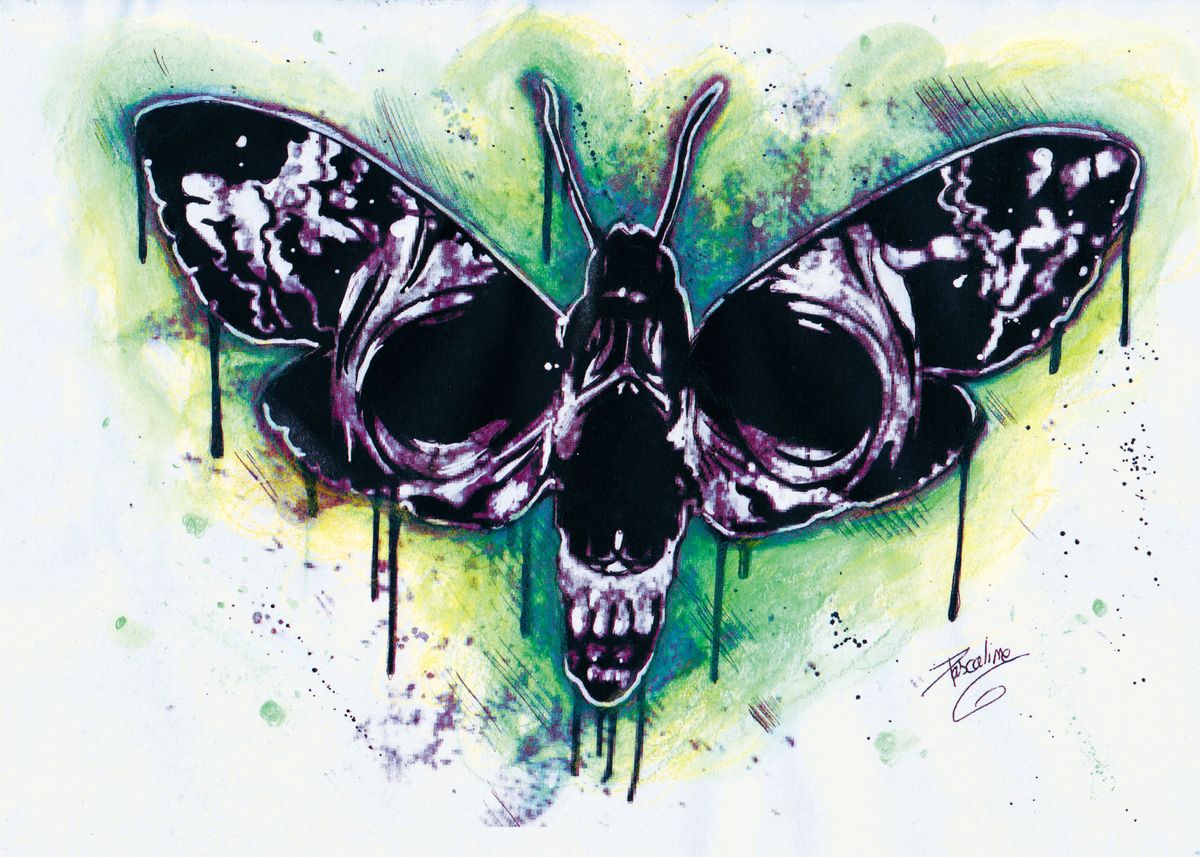 'Death Butterfly' Poster, picture, metal print, paint by Pascaline ...