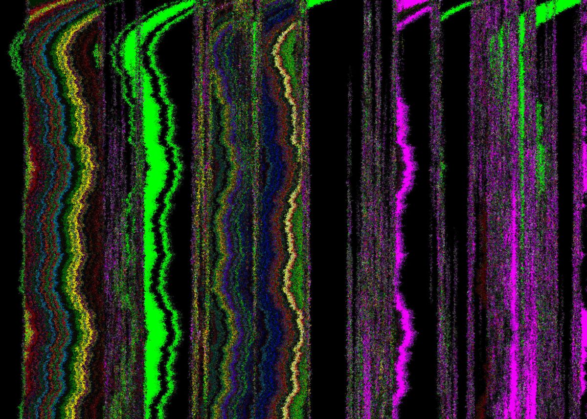 'Elongated' Poster, picture, metal print, paint by Lucky Osayi | Displate