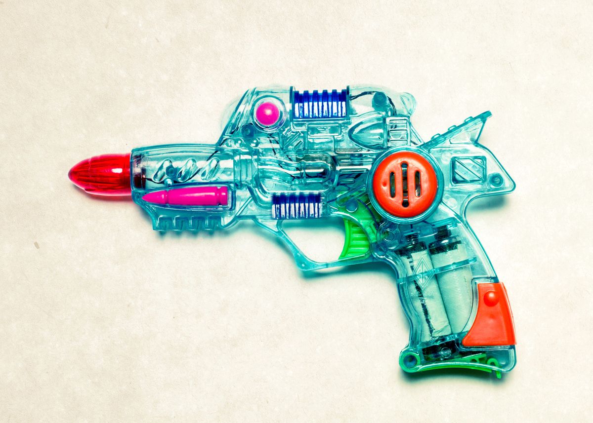 'retro ray gun ' Poster, picture, metal print, paint by Charles Taylor ...