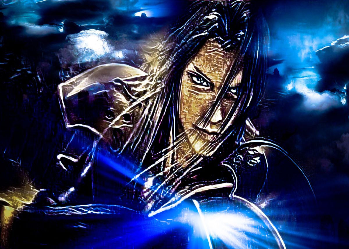 'Soldier Sephiroth' Poster, picture, metal print, paint by ANDRE MCKAY ...