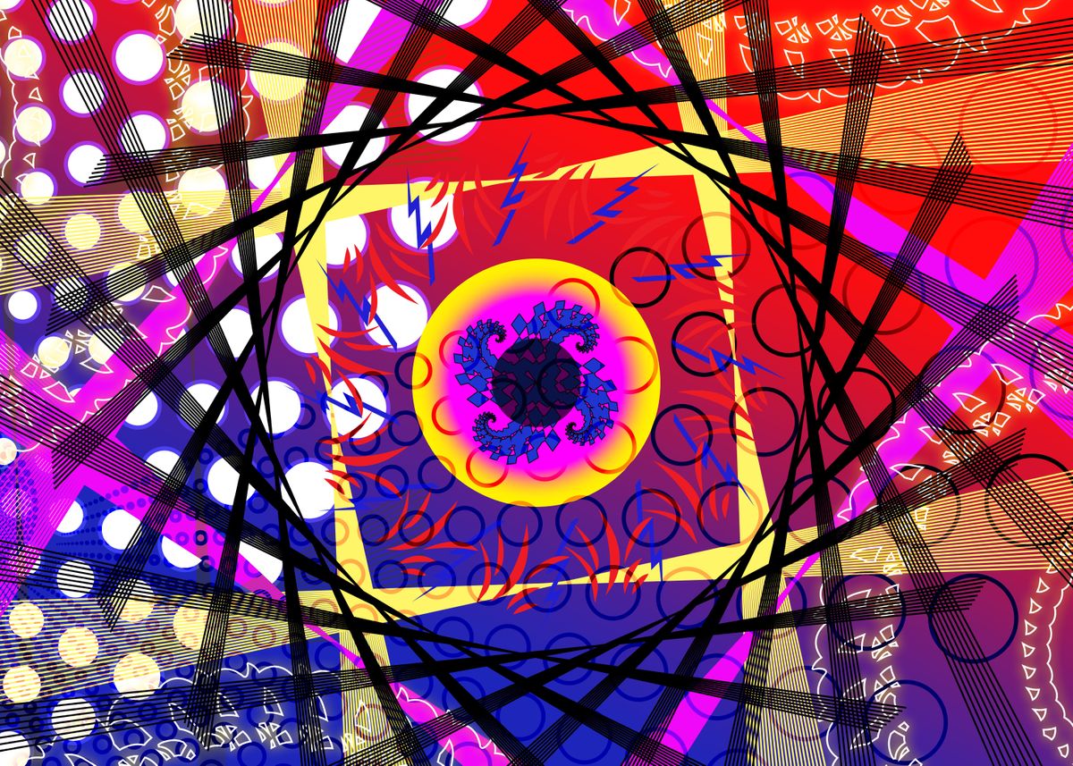 'Swarl' Poster, picture, metal print, paint by Phillip Joubert | Displate