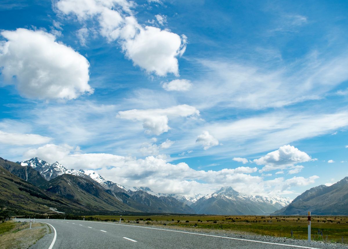 'Open Road' Poster, picture, metal print, paint by David Galle | Displate