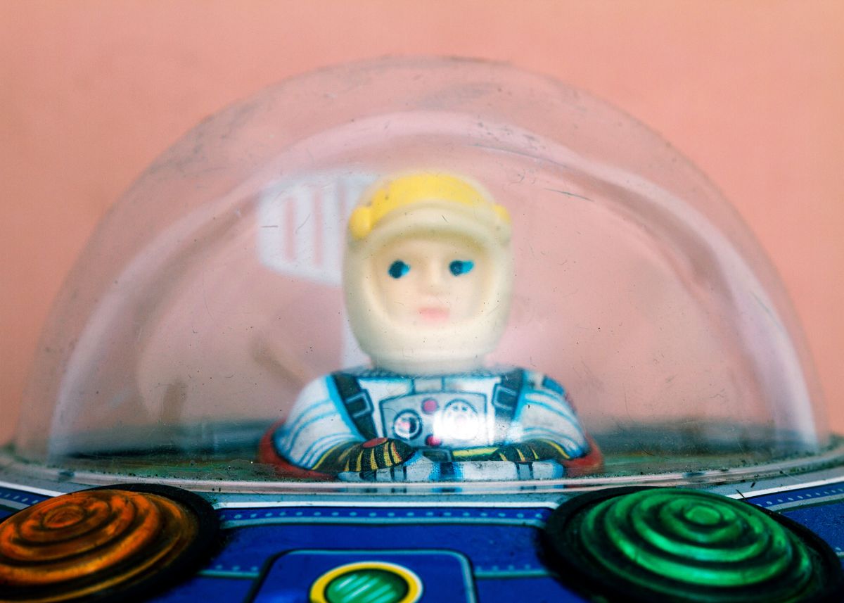 ' UFO pilot ' Poster, picture, metal print, paint by Charles Taylor ...