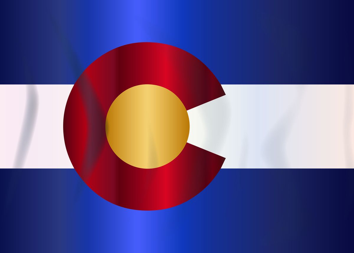 'State Flag Of Colorado' Poster, picture, metal print, paint by ...