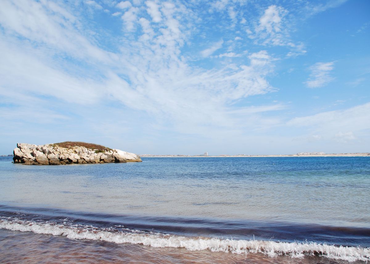 'Huge Rock At Baleal Beach ' Poster, picture, metal print, paint by ...