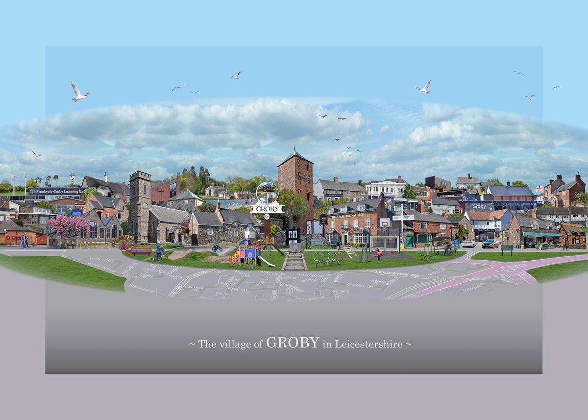 'Groby Leicestershire' Poster, picture, metal print, paint by Mike ...