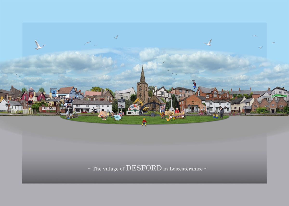 'Desford Leicestershire' Poster, picture, metal print, paint by Mike ...