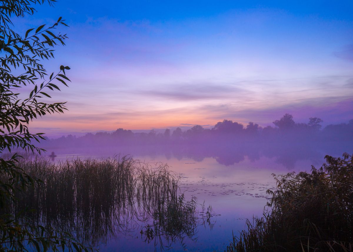 'Early Morning Dawn Over Th' Poster by Stunning Wallpapers | Displate