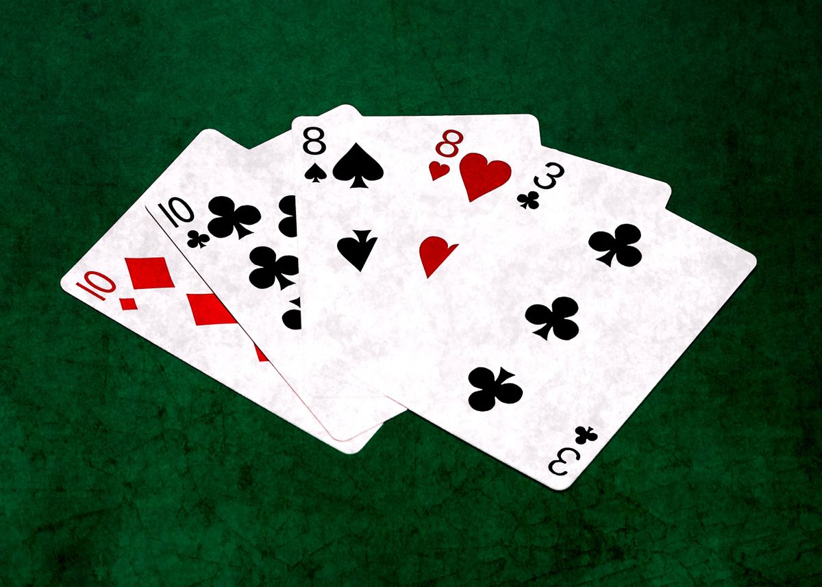 'Poker Hand Two Pair 1' Poster, picture, metal print, paint by Art ...