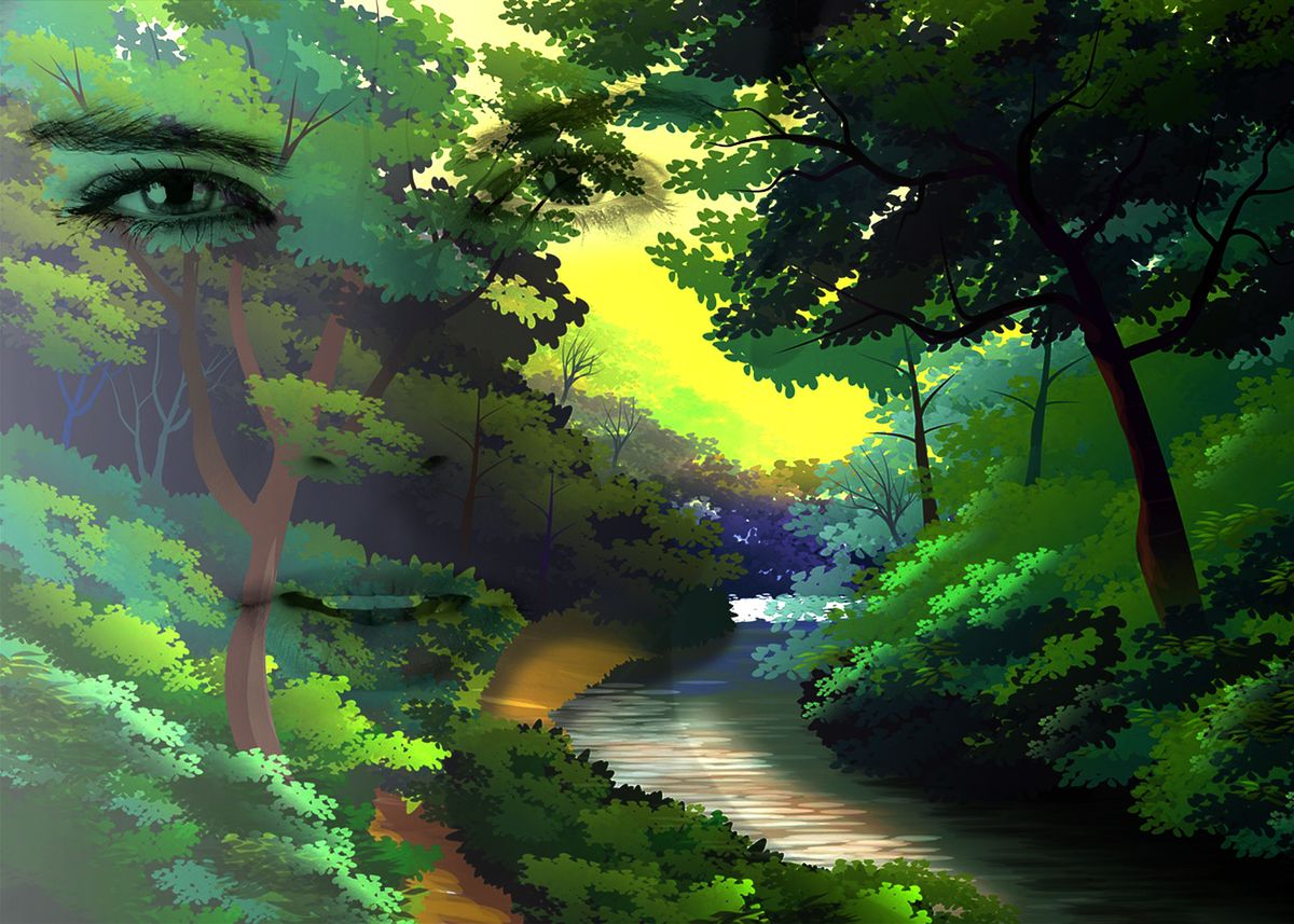 'Queen Nature' Poster, picture, metal print, paint by Anuradha ...