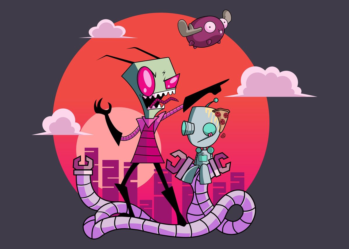 'Invader Zim ' Poster, picture, metal print, paint by Sofía Mengoni ...