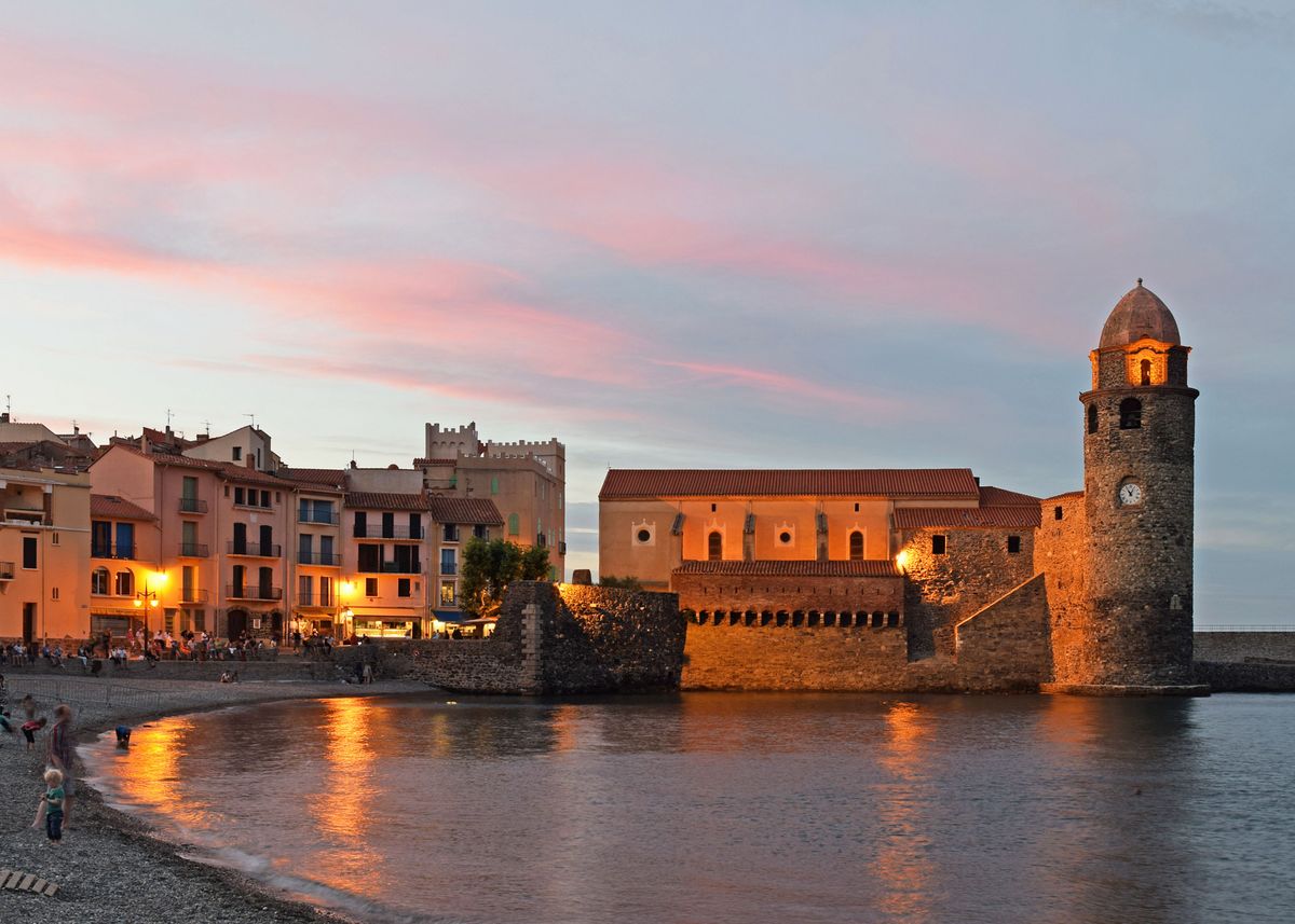 'Collioure evening' Poster, picture, metal print, paint by Mike Pratt ...