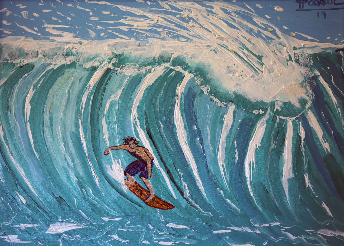 'Nirvana Wave' Poster, picture, metal print, paint by Artallegory ...