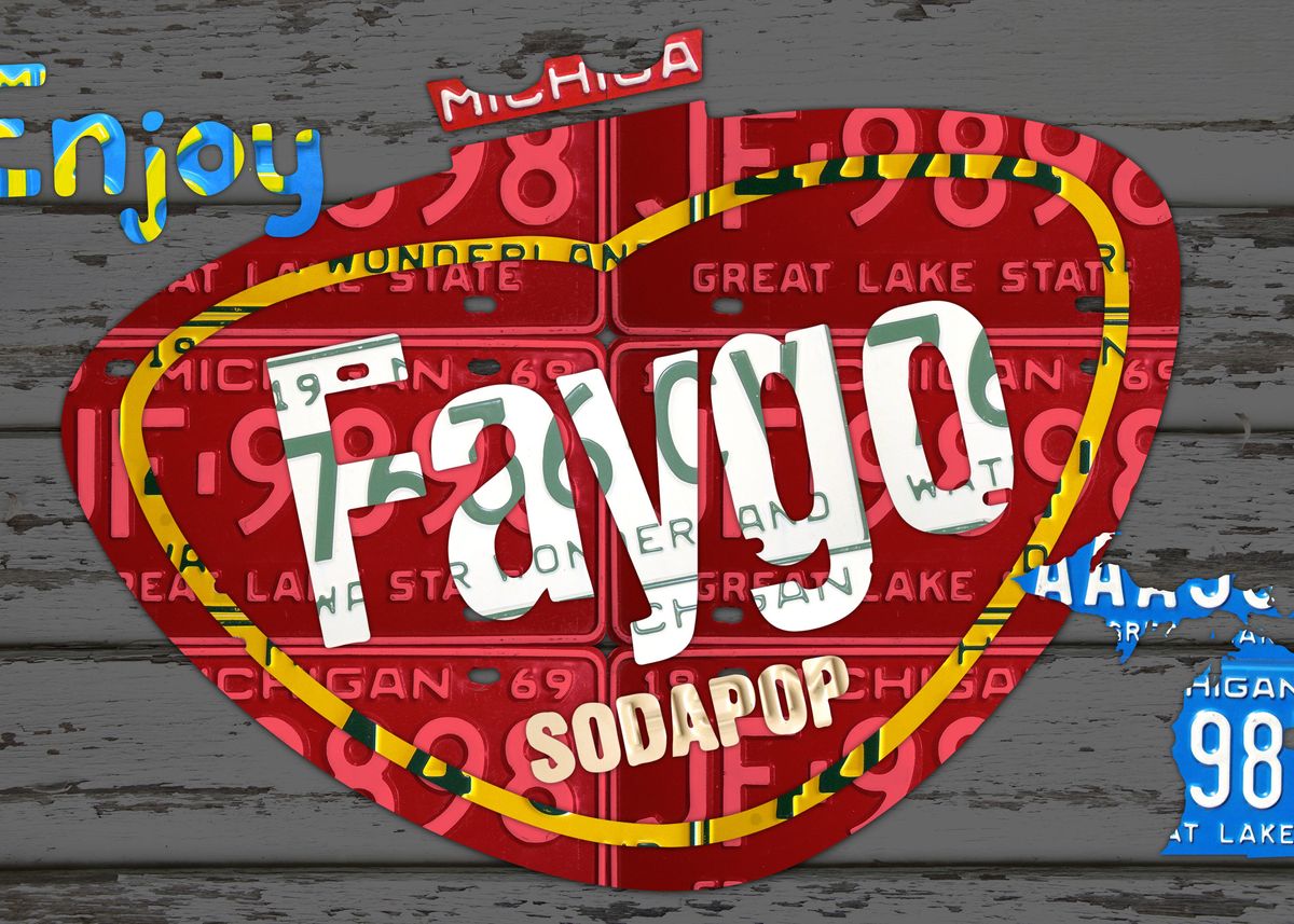 'Faygo License Plate Art' Poster, picture, metal print, paint by Design ...