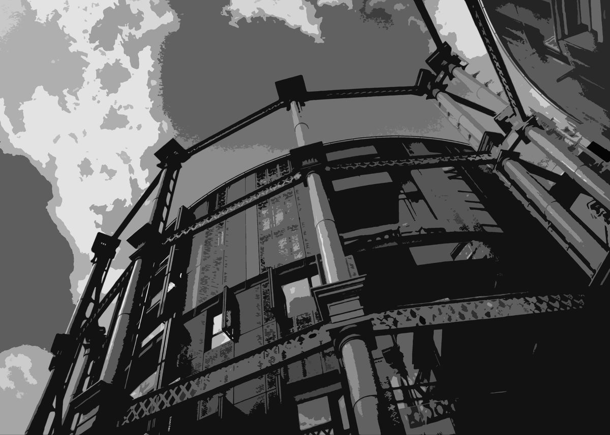 'Gasometer' Poster, picture, metal print, paint by Martin Ingley | Displate