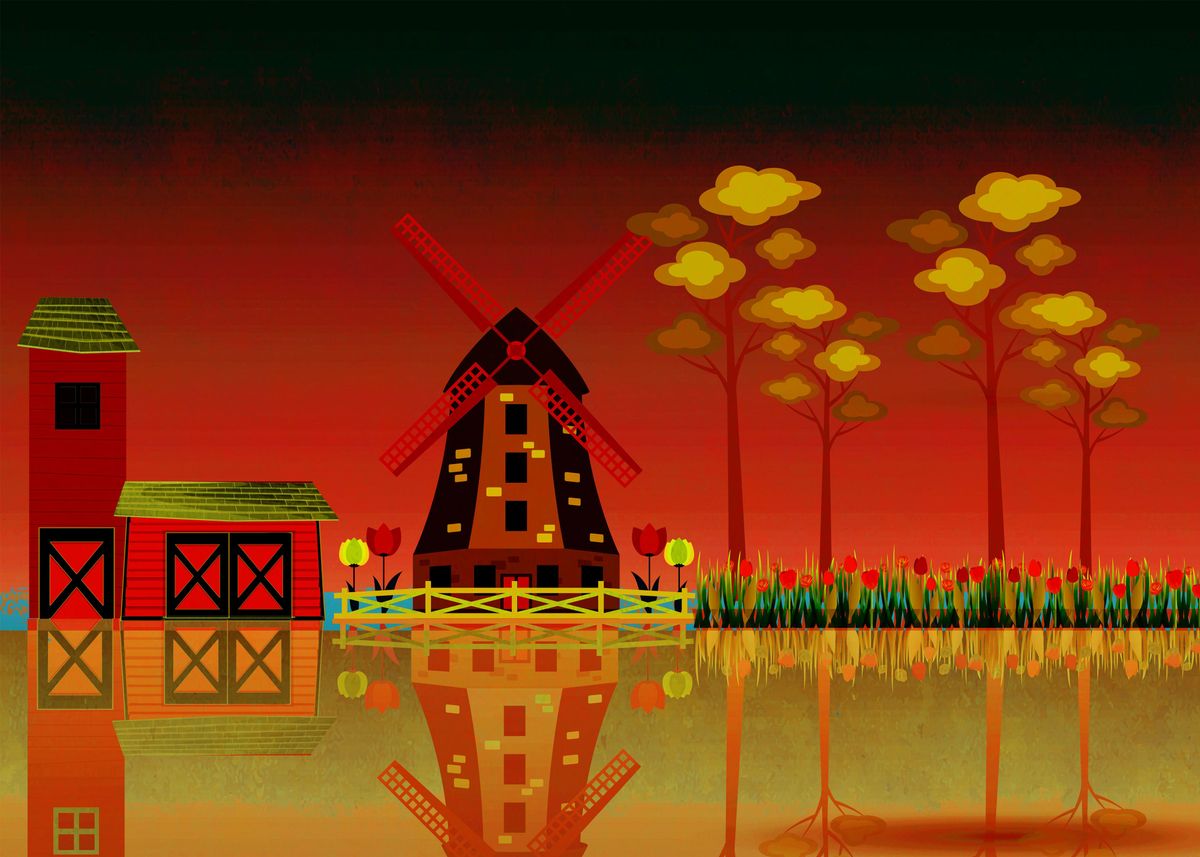'Windmill' Poster by Michal Eyal | Displate