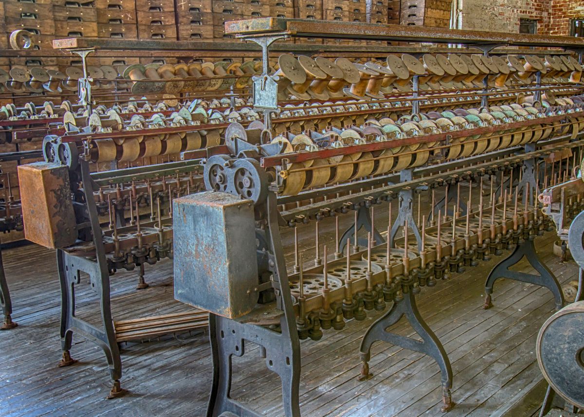 'Vintage factory machinery' Poster, picture, metal print, paint by ...