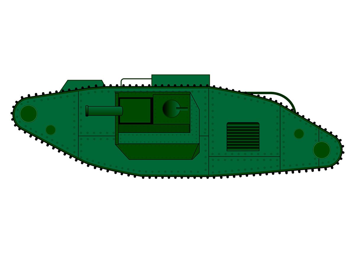 'World War One Tank' Poster, picture, metal print, paint by HomeStead ...