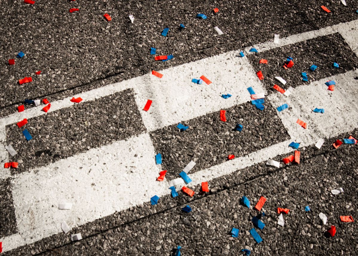 'Finish Line' Poster, picture, metal print, paint by David Saavedra ...