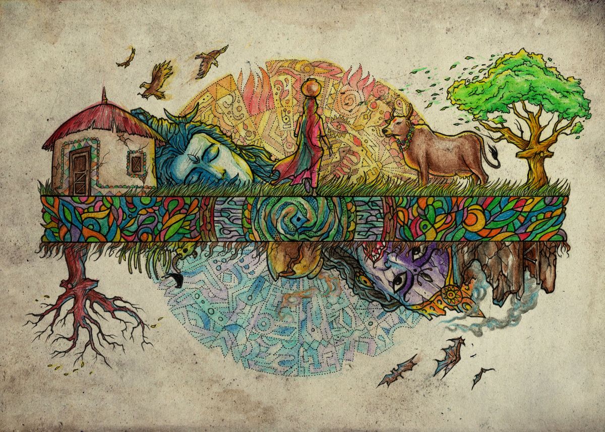 'Duality' Poster, picture, metal print, paint by AndreyBioniq | Displate