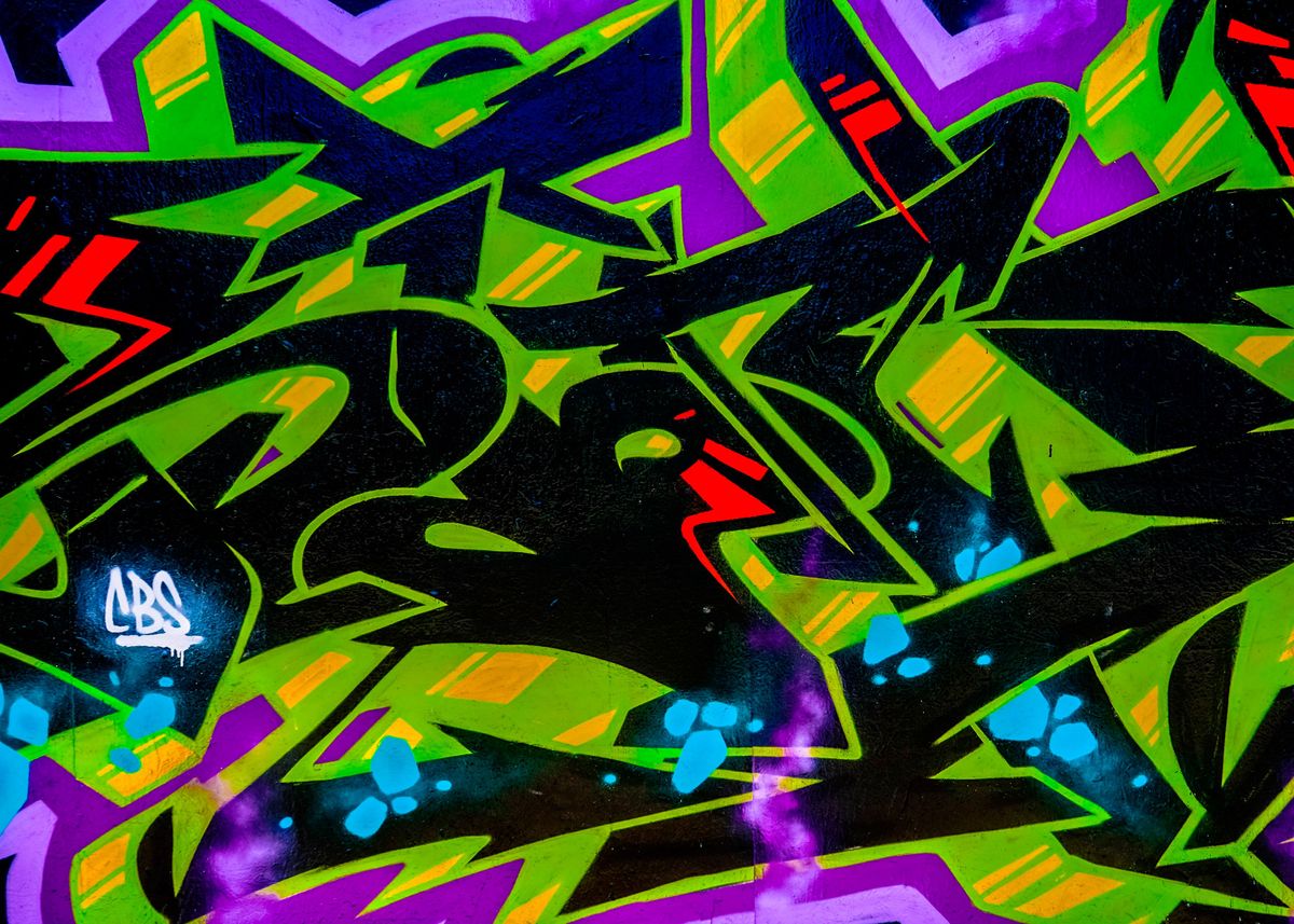 'Nyc Graffiti' Poster, picture, metal print, paint by Matt Schoo | Displate