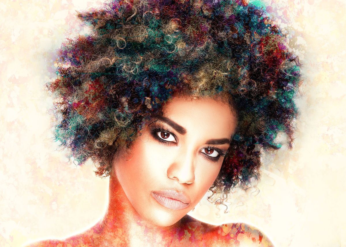 'Curly' Poster, picture, metal print, paint by Boaz Argi | Displate