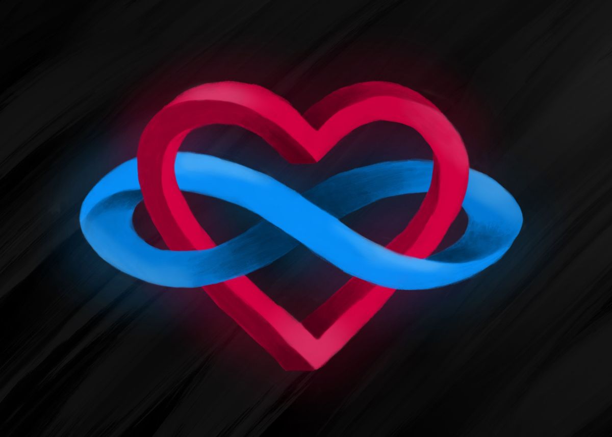 'Poly Heart' Poster by Torsten Rehn | Displate