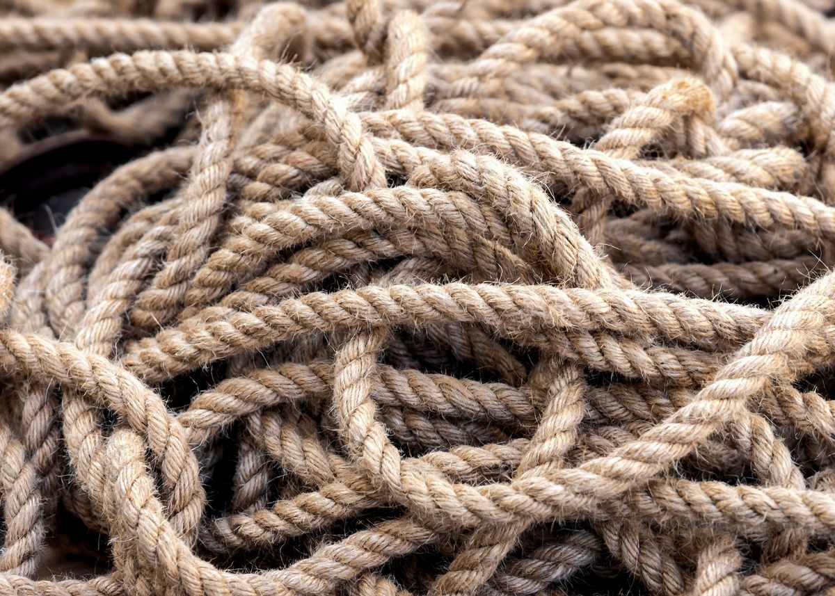 'Pile Of Hemp Rope' Poster, picture, metal print, paint by Art Ofphotos ...