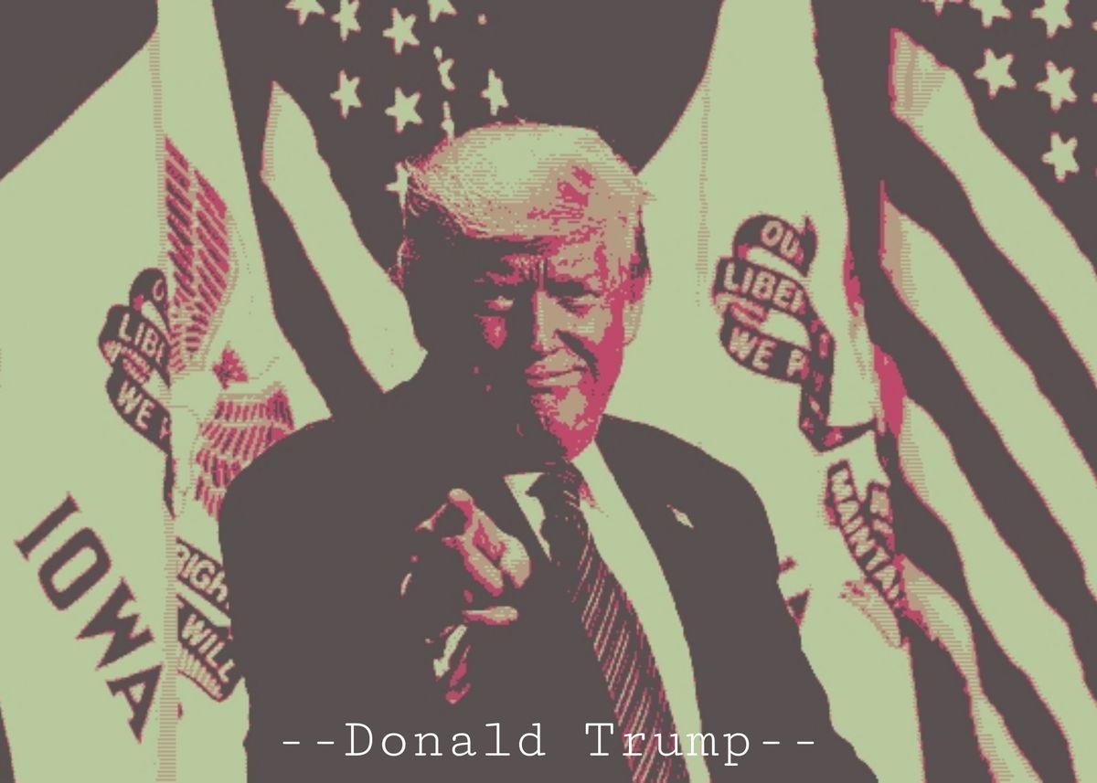 'Donald trump landscape' Poster by Best Collection | Displate