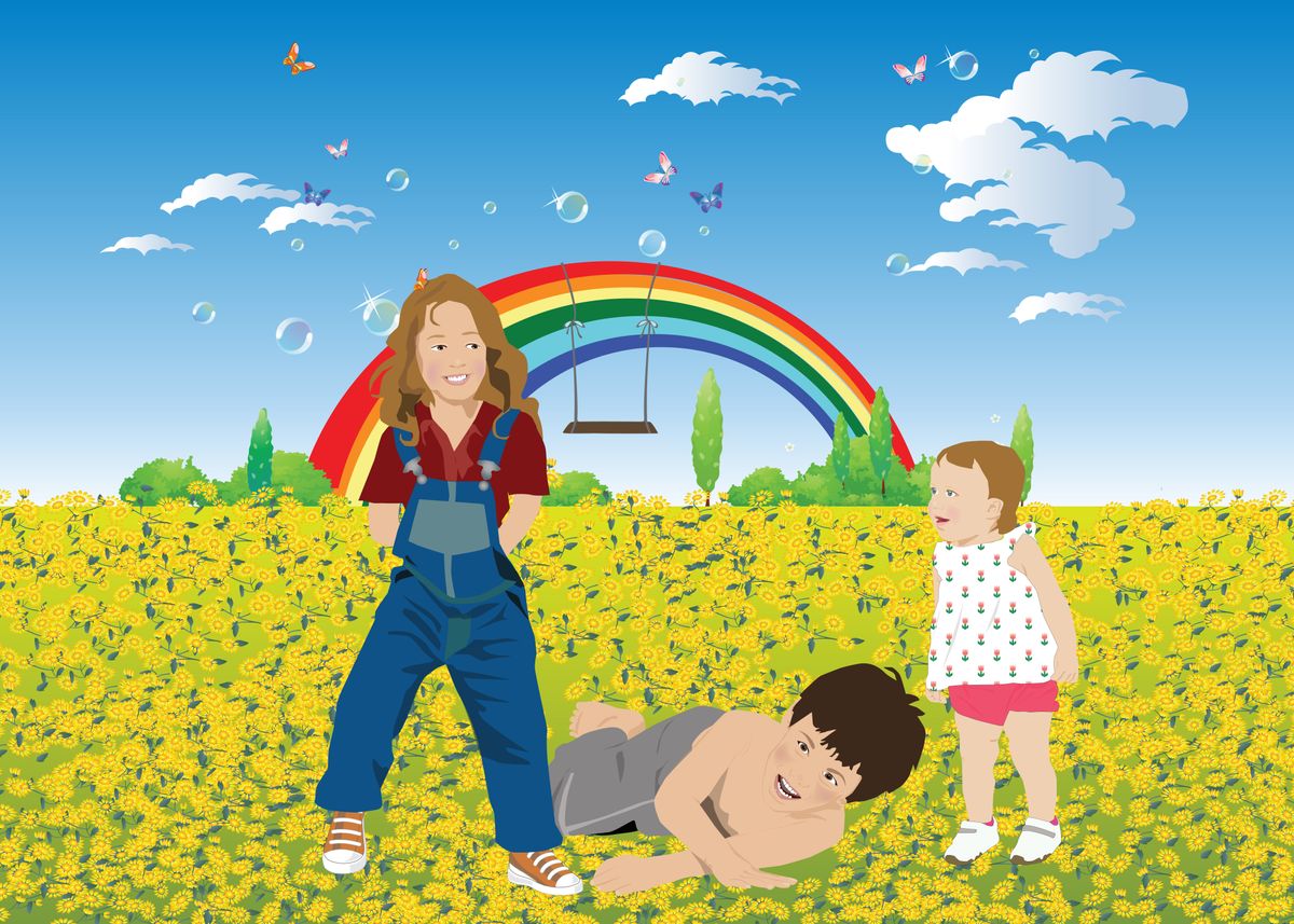 'Happy spring day' Poster, picture, metal print, paint by Michal Eyal ...