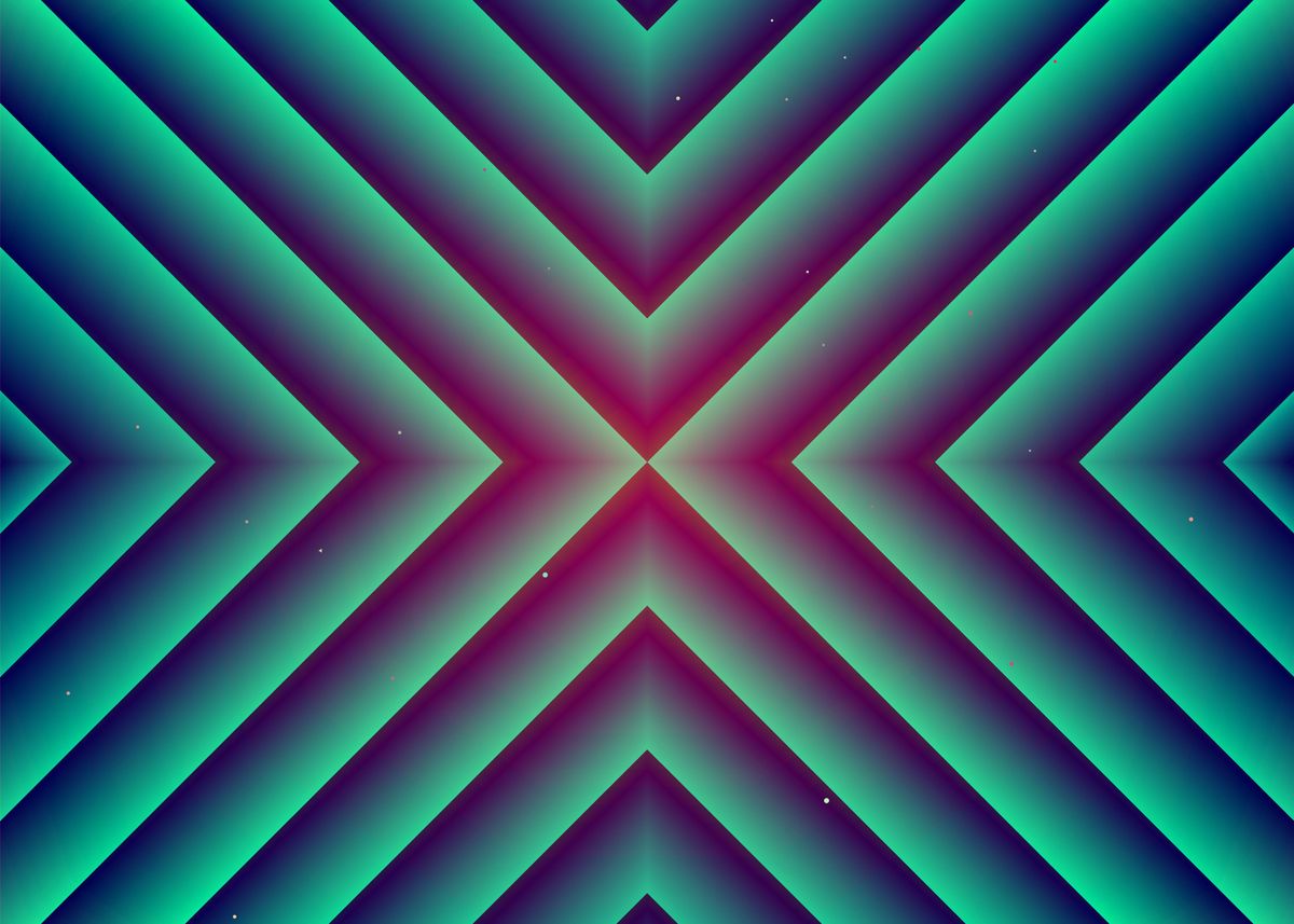 'Futuristic pattern' Poster, picture, metal print, paint by Divin ...