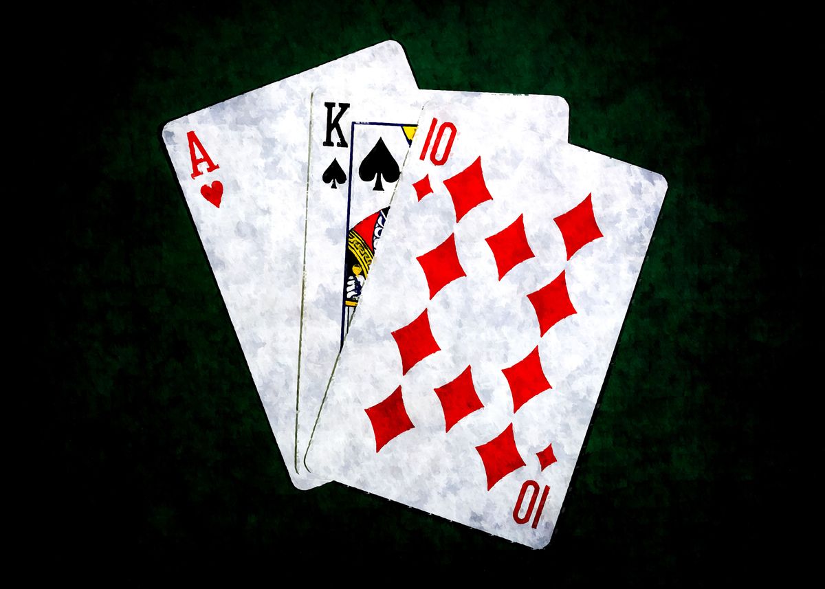 'Blackjack 21 Ace King Ten' Poster by Art Ofphotos | Displate