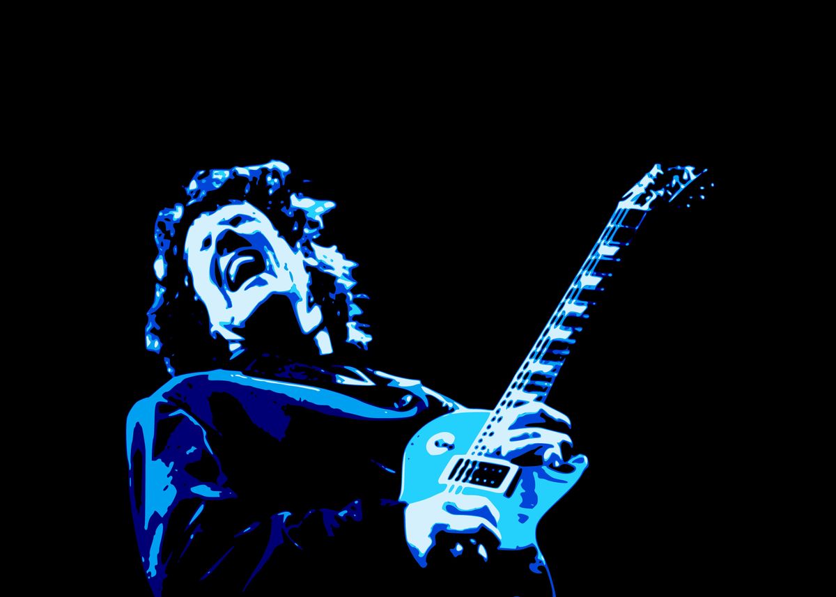 'Gary Moore ' Poster, picture, metal print, paint by Josh B | Displate